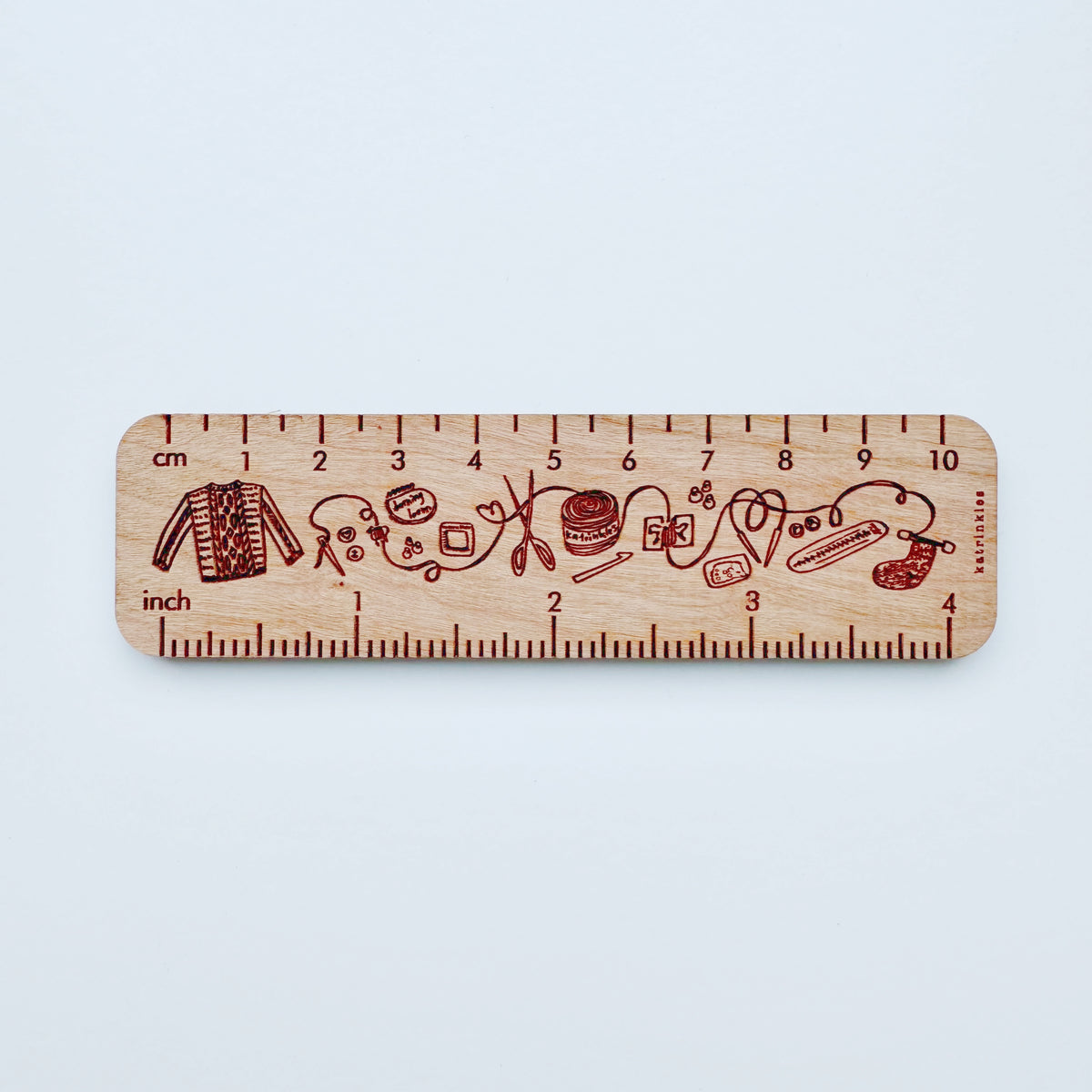 Katrinkles 4-inch Ruler, Notions – Monarch Knitting