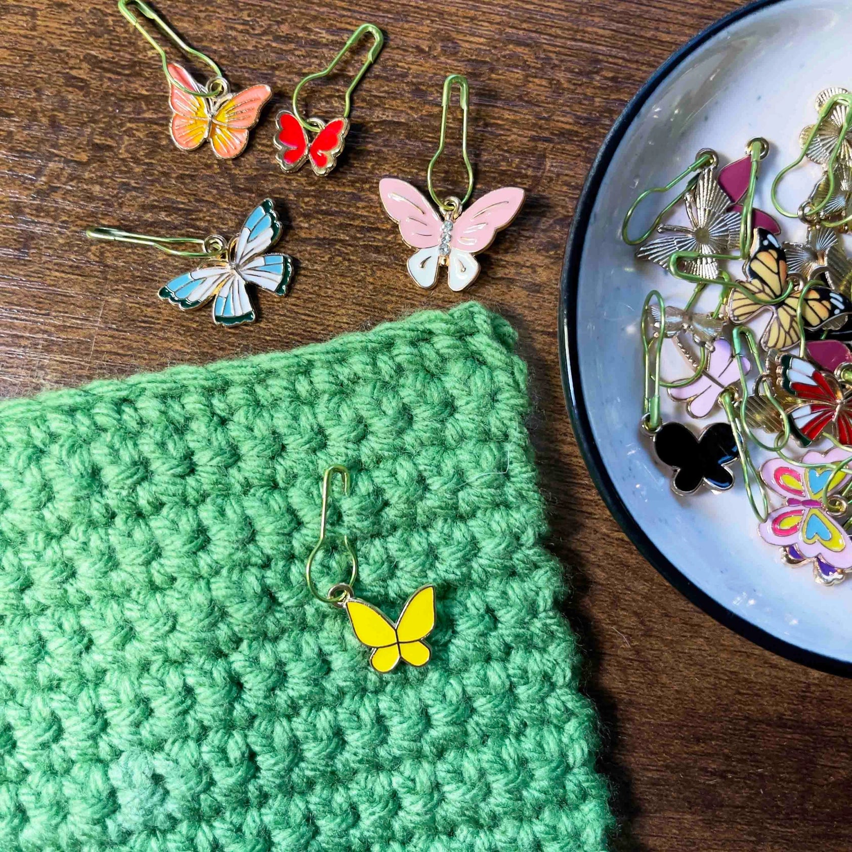 Butterfly Bliss Stitch Markers, Set of 10 – Monarch Knitting