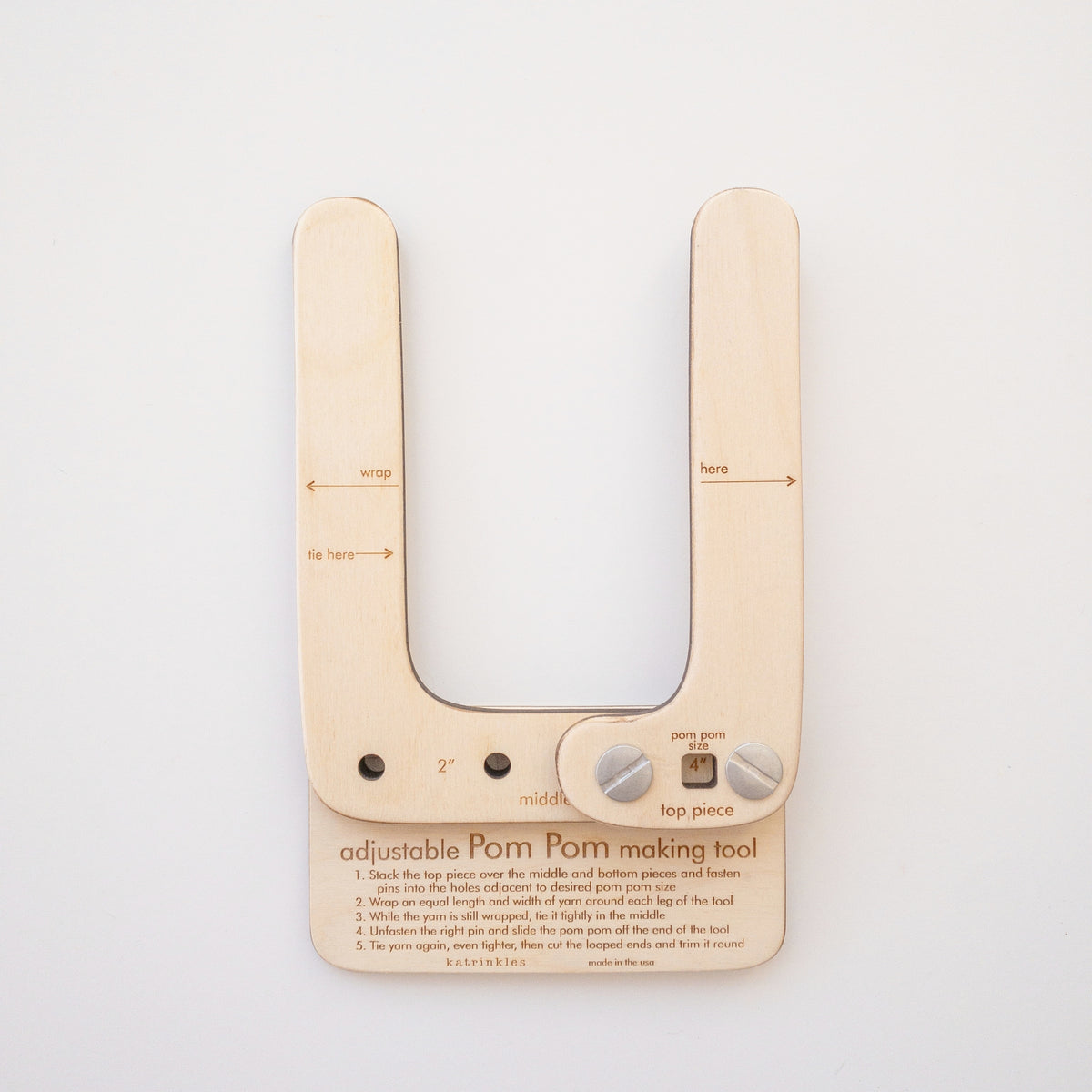 Adjustable Pom Pom Making Tool – Monarch Knitting